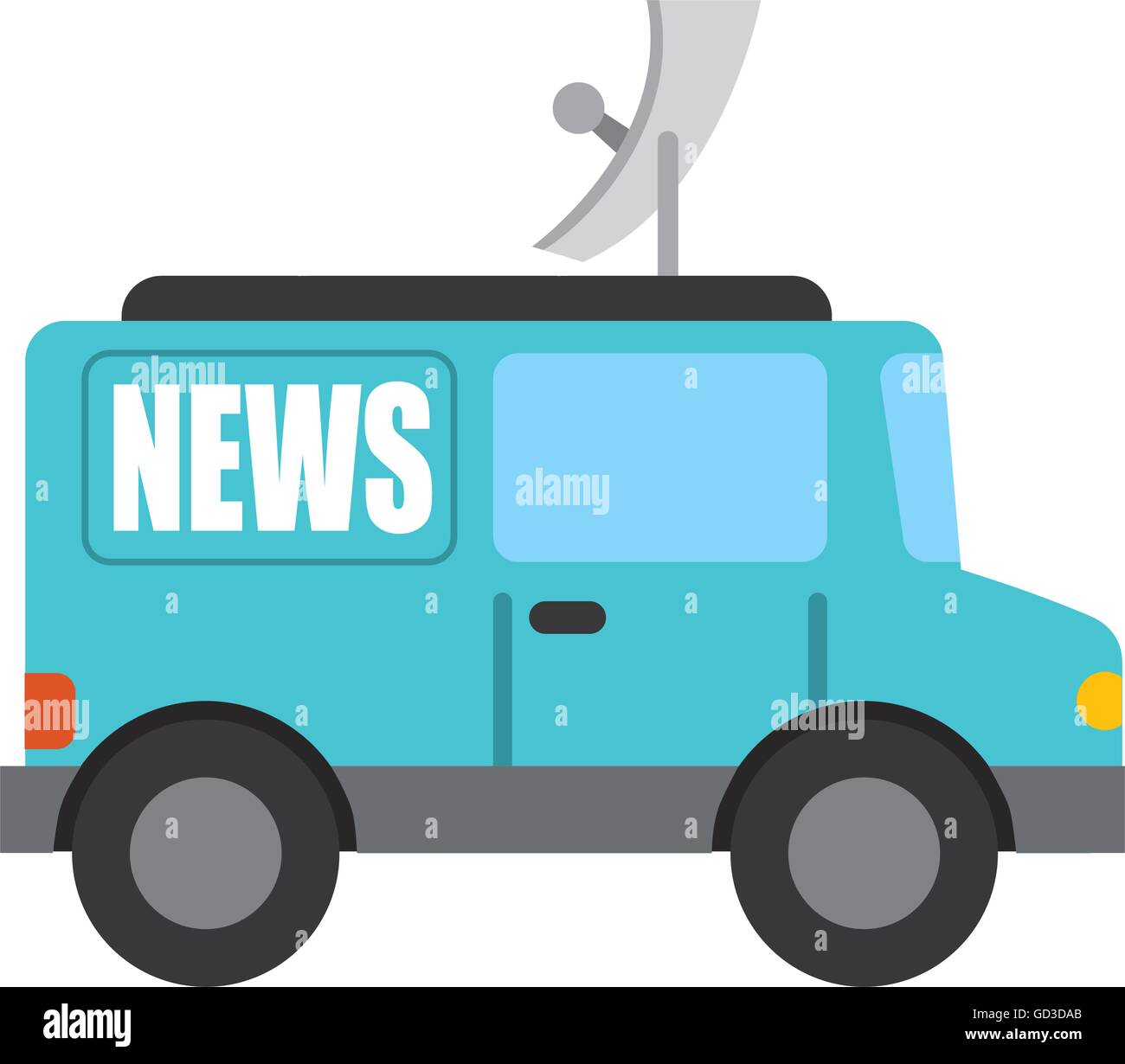 Television car news journalism Stock Vector Images - Alamy