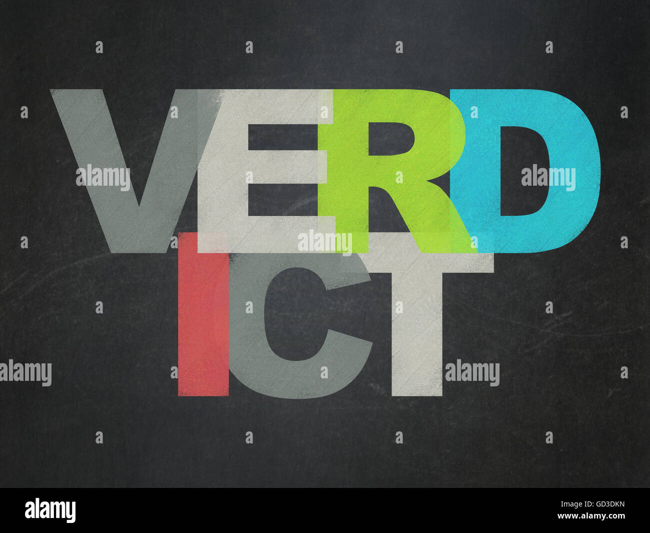 Law concept: Verdict on School board background Stock Photo - Alamy