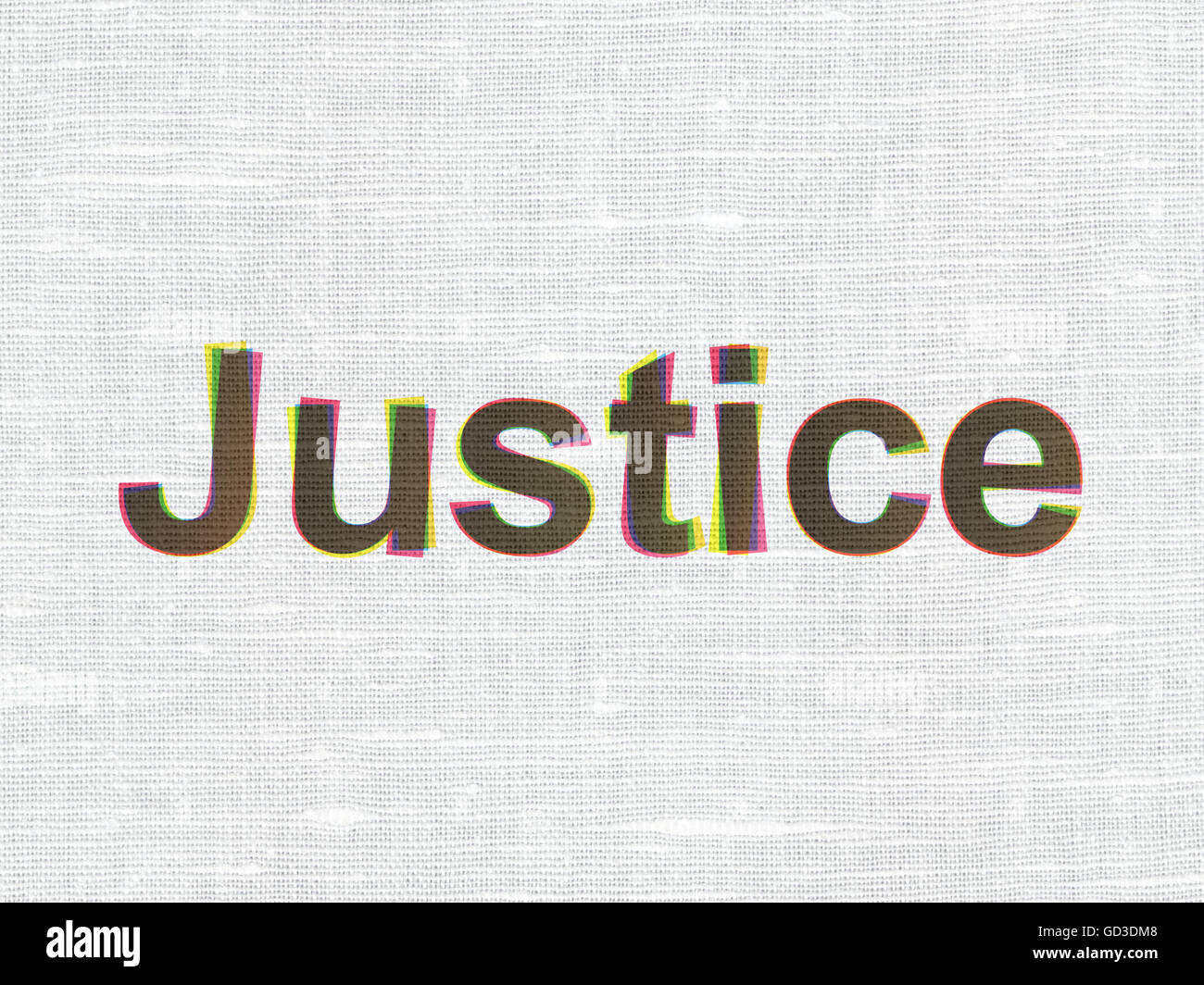 Law concept: Justice on fabric texture background Stock Photo - Alamy