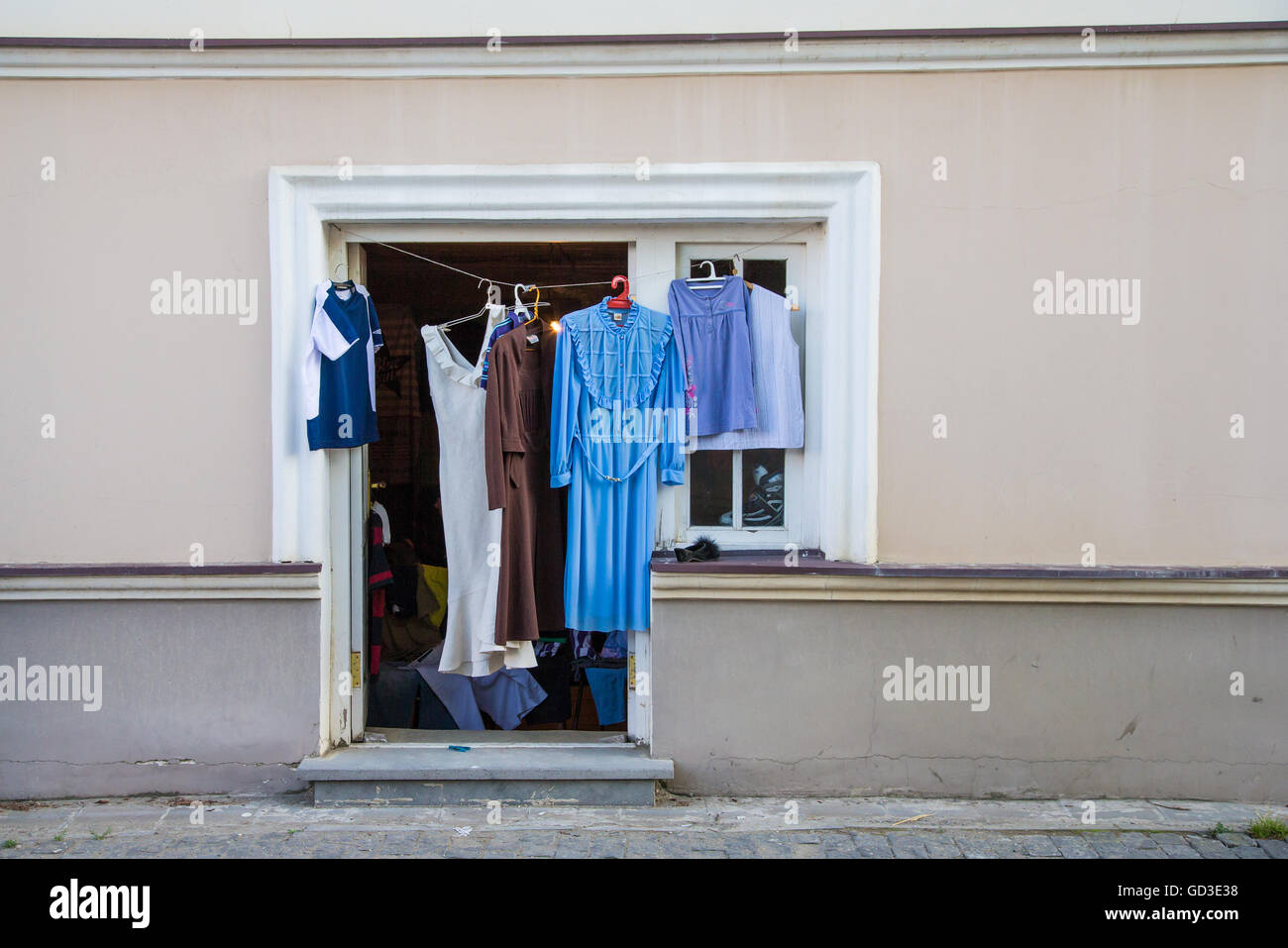 Hanging dress shop hi-res stock photography and images - Alamy