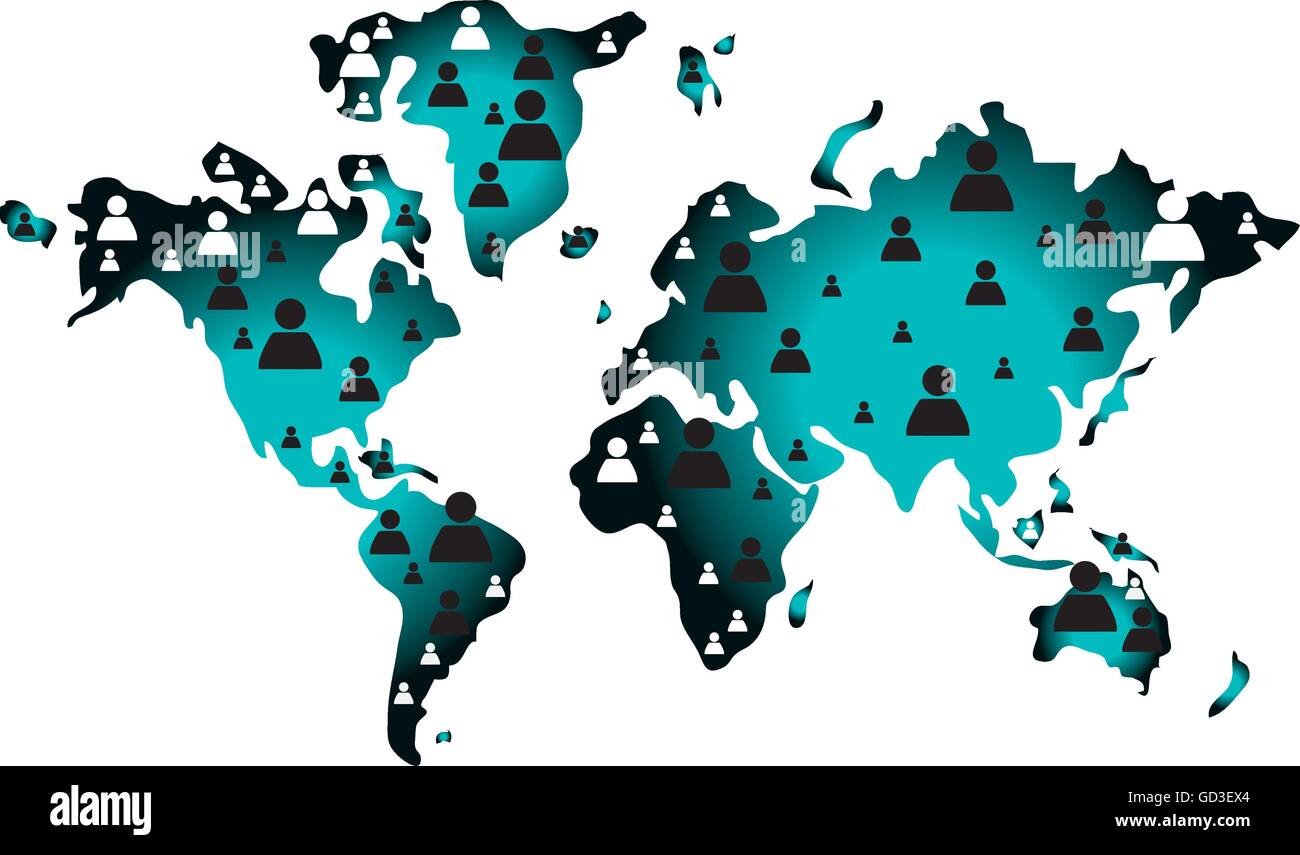 geometric texture world map icon Stock Vector Image & Art - Alamy