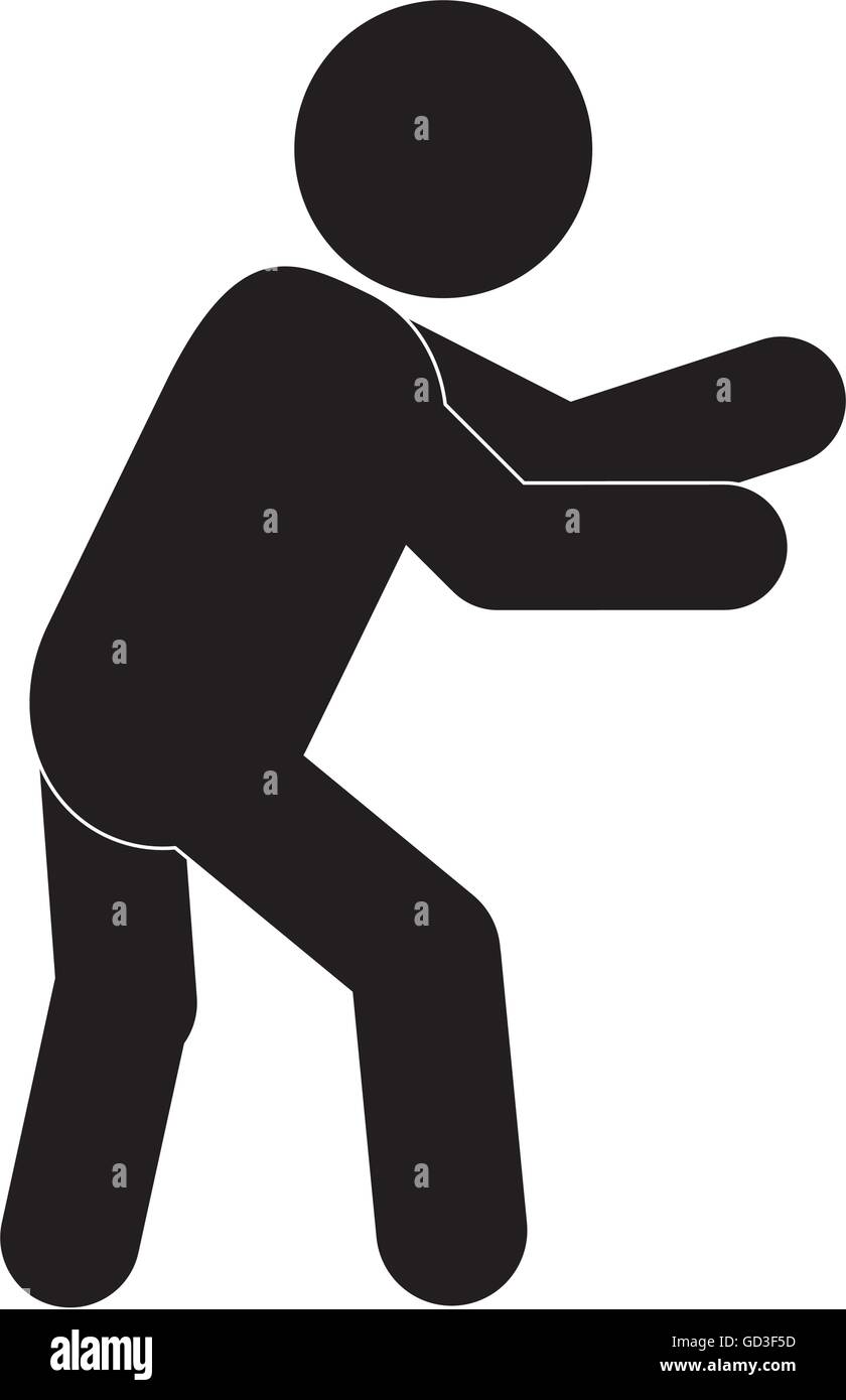 male pictogram moving icon Stock Vector Image & Art - Alamy