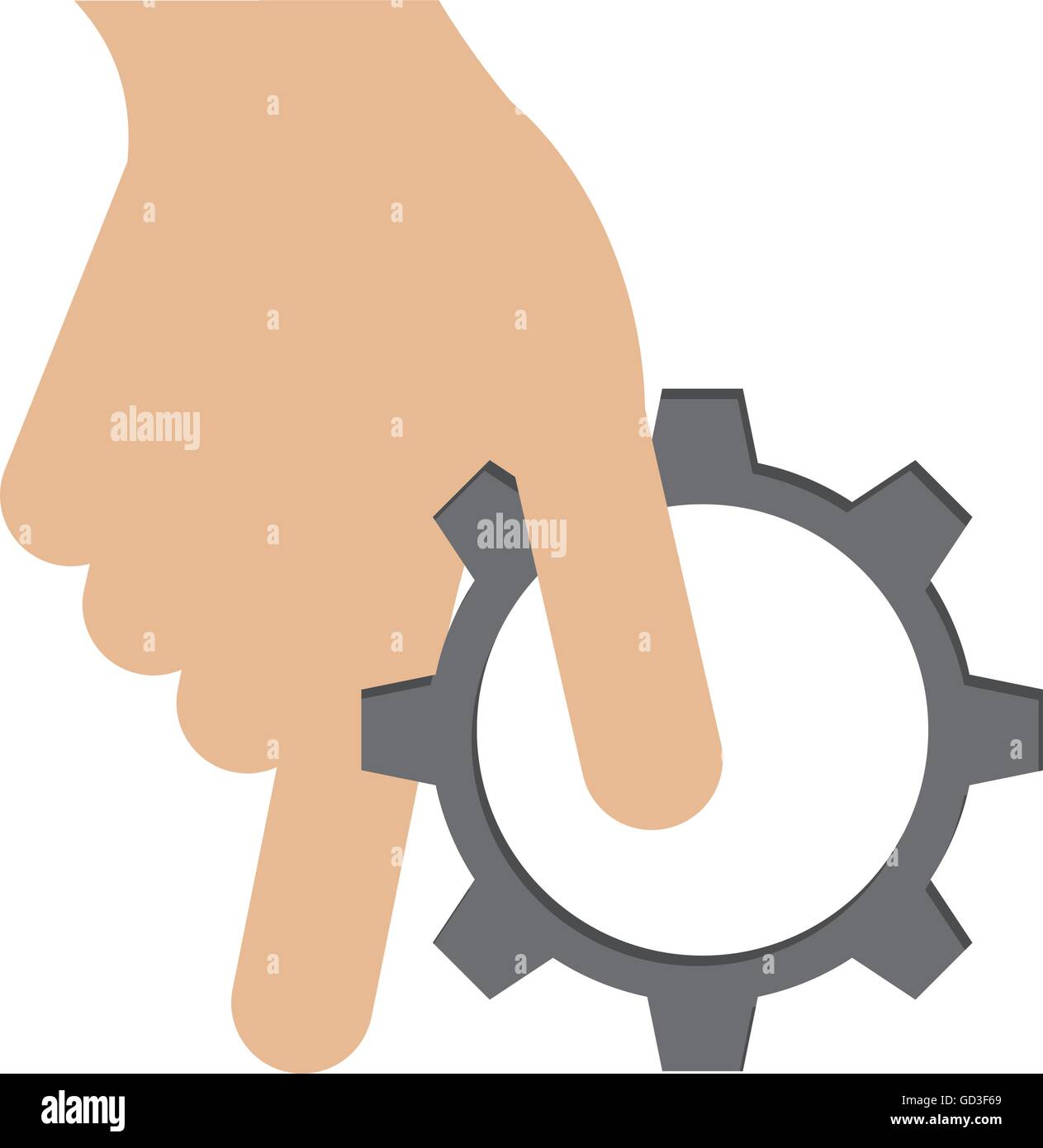 Concept teamwork gears single mechanism hi-res stock photography and ...