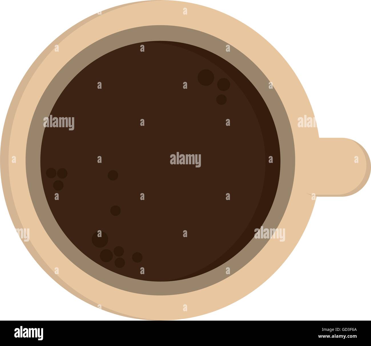 coffee cup topview icon Stock Vector Image & Art - Alamy
