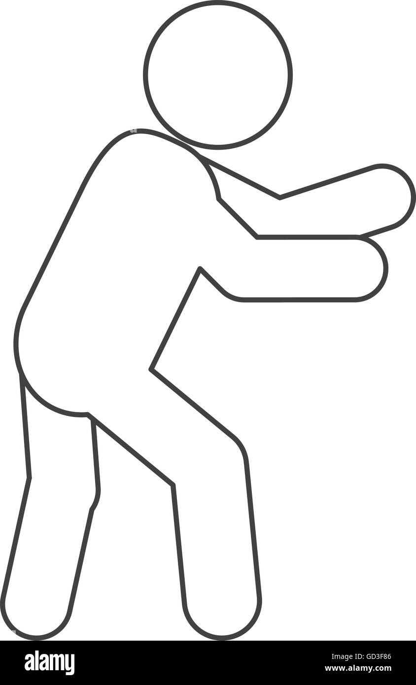 male pictogram moving icon Stock Vector Image & Art - Alamy