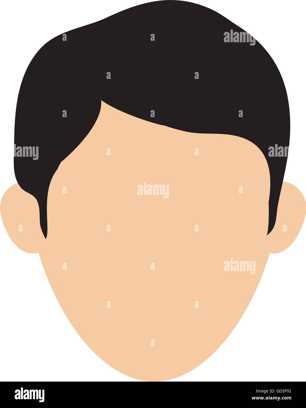 faceless man portrait icon Stock Vector Image & Art - Alamy