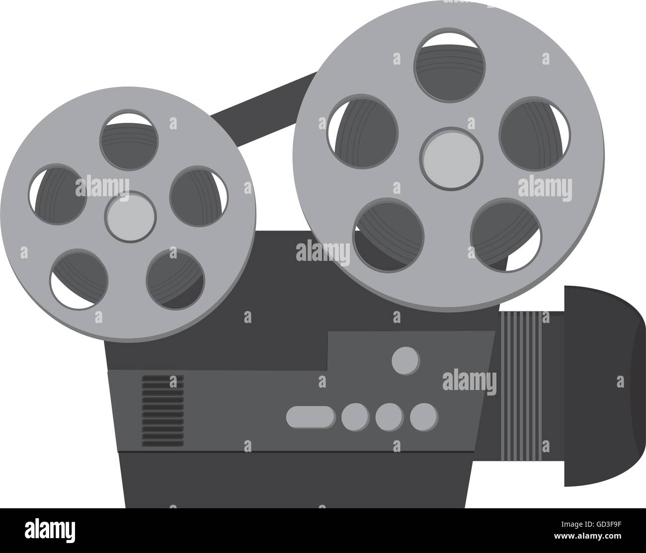 classic film projector icon Stock Vector Image & Art - Alamy