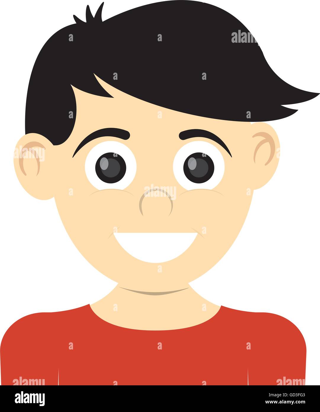 happy boy icon Stock Vector Image & Art - Alamy