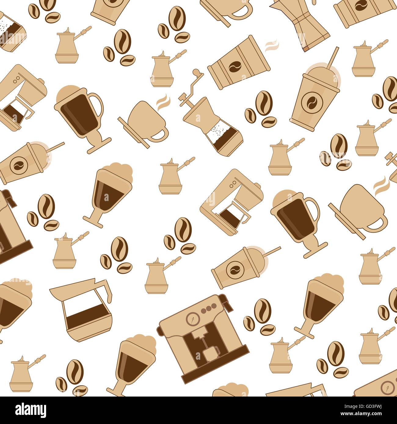 coffee theme wallpaper icon Stock Vector Image & Art - Alamy