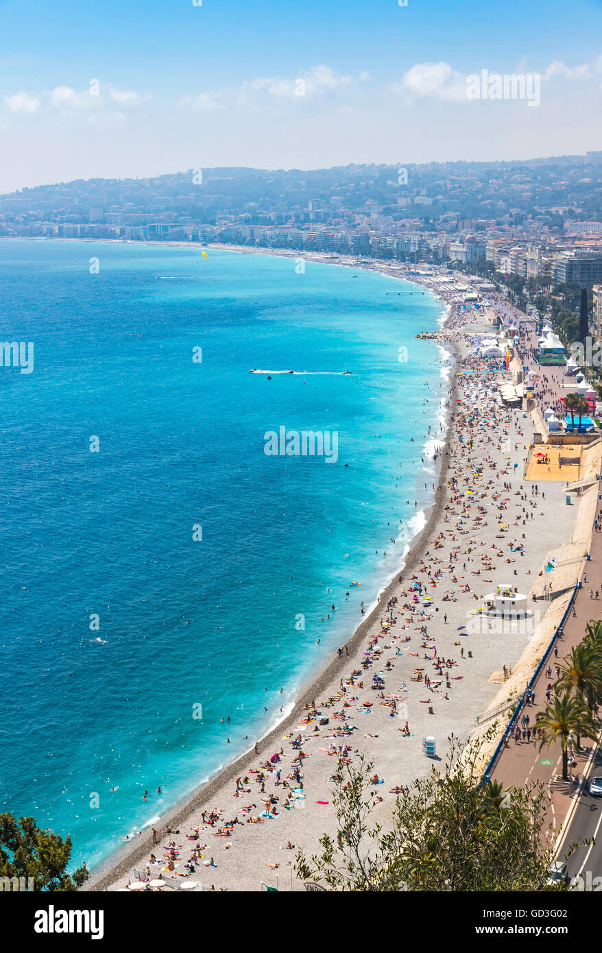 Promenade pebble beach top view hi-res stock photography and images - Alamy