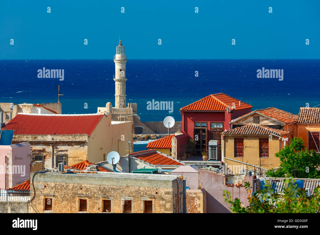 Old town of Chania, Crete, Greece Stock Photo - Alamy