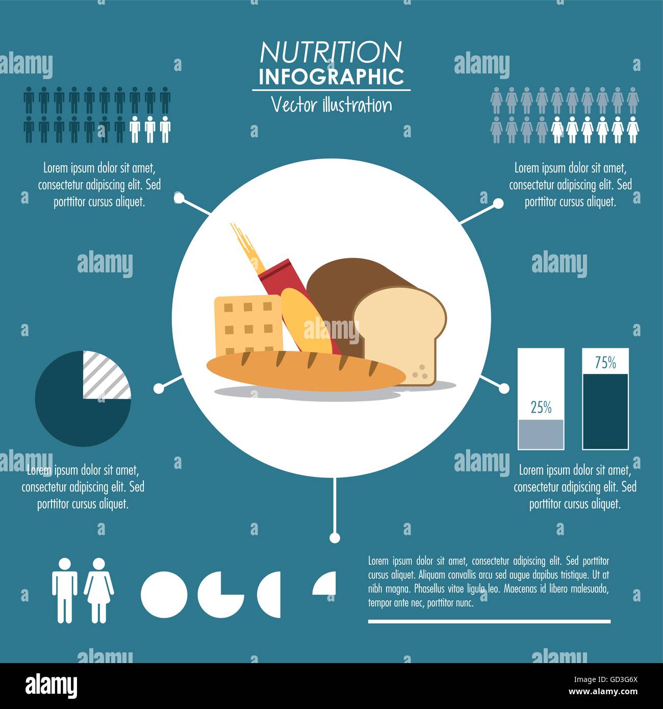 Infographic icon. Nutrition design. Vector graphic Stock Vector Image ...