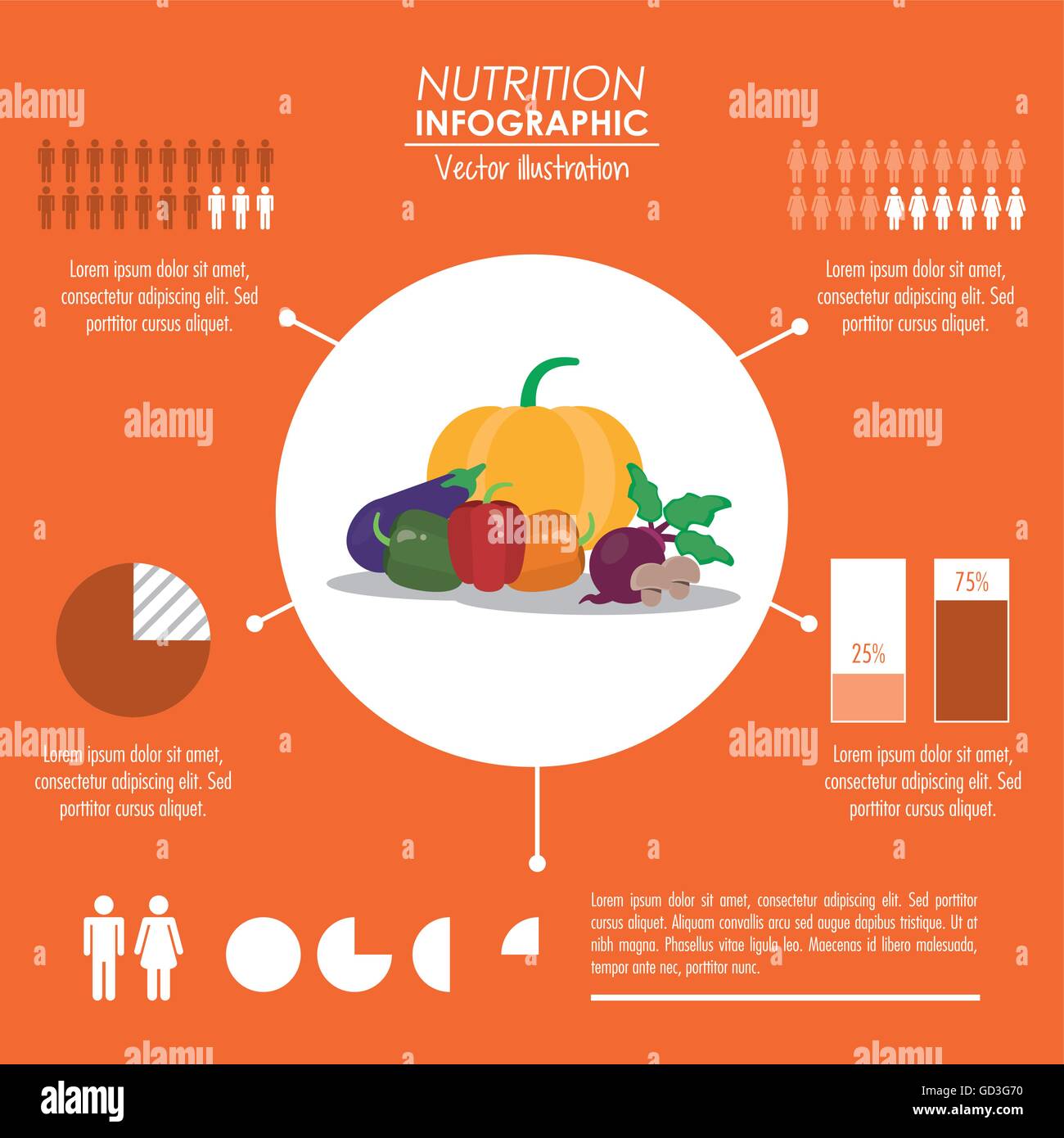 Infographic icon. Nutrition design. Vector graphic Stock Vector Image ...