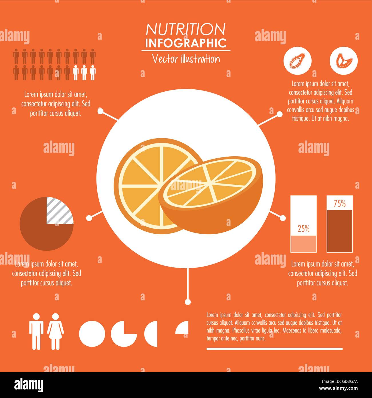 Infographic icon. Nutrition design. Vector graphic Stock Vector Image ...
