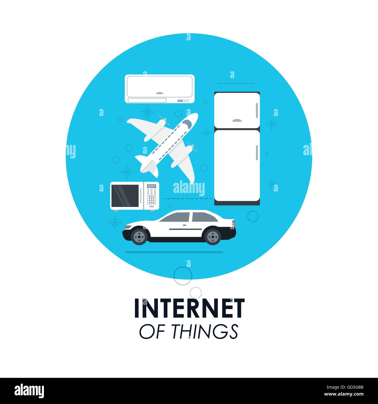 gadgets icon set. Internet of things design. Vector graphic Stock ...
