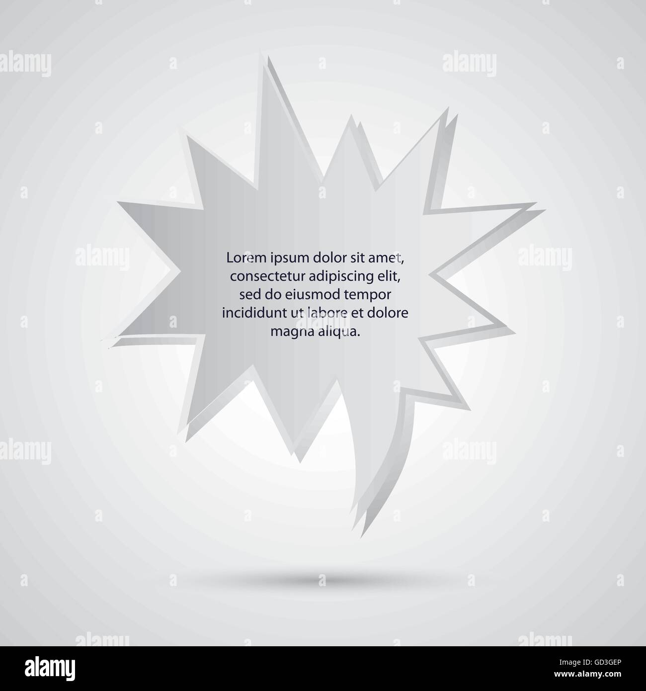 Grey bubble. Communication. Vector graphic Stock Vector Image & Art - Alamy