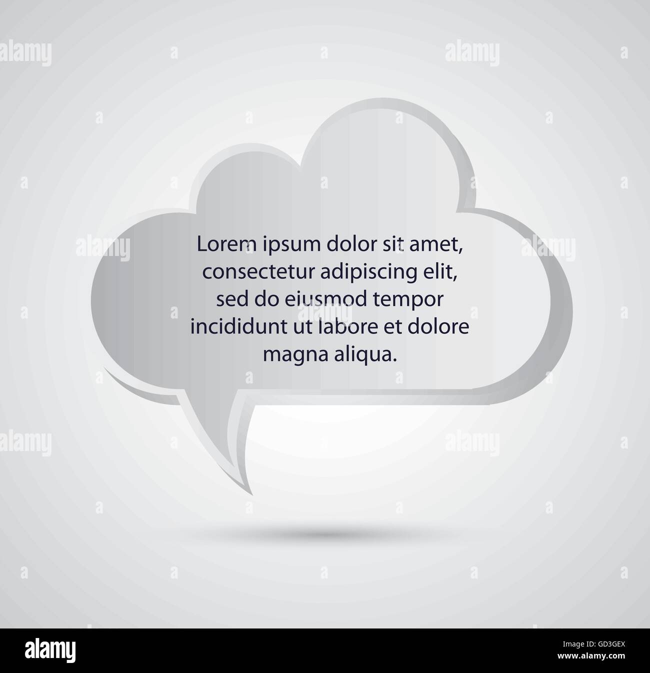 Grey bubble. Communication. Vector graphic Stock Vector Image & Art - Alamy