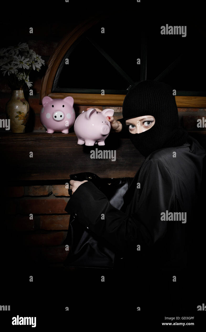 Female Bank Robber High Resolution Stock Photography and Images - Alamy