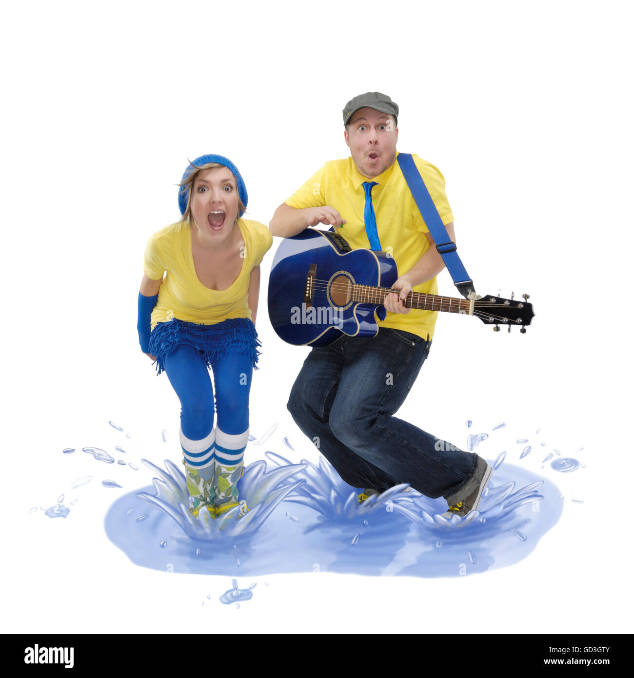 Man Puddle Water High Resolution Stock Photography and Images - Alamy