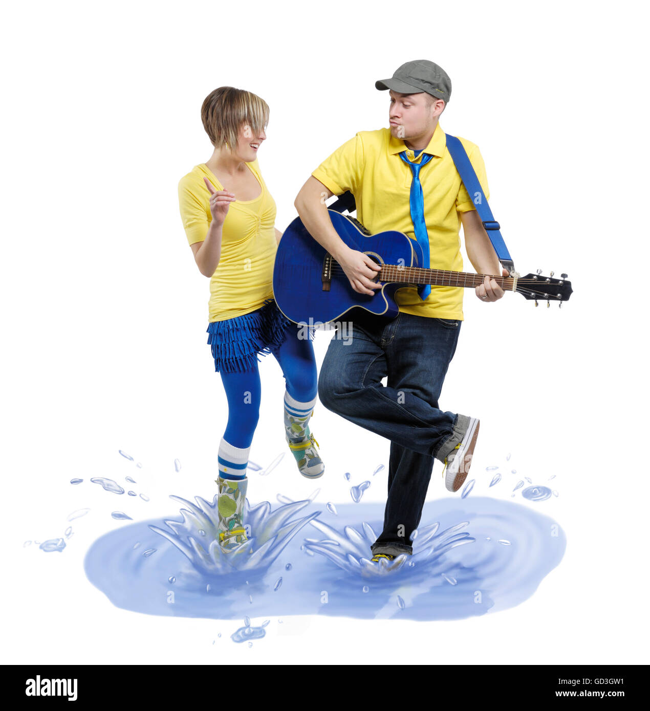 Man Puddle Water High Resolution Stock Photography and Images - Alamy