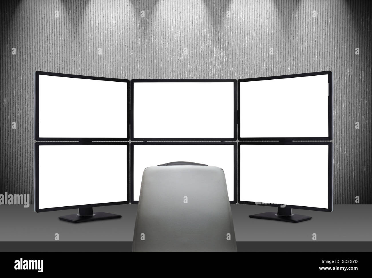 Chair computer screens office hi-res stock photography and images - Alamy