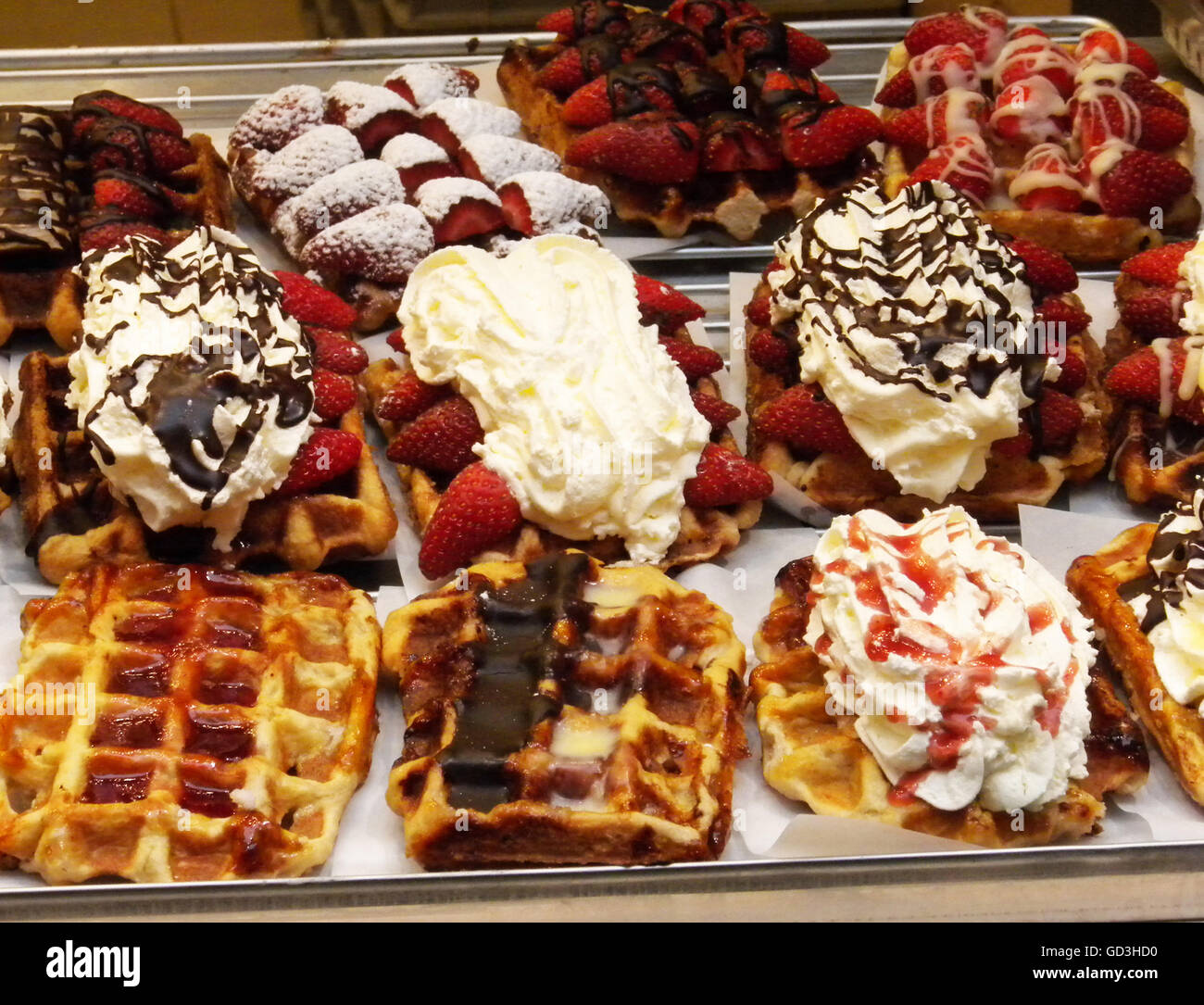 Nutella waffle hi-res stock photography and images - Alamy