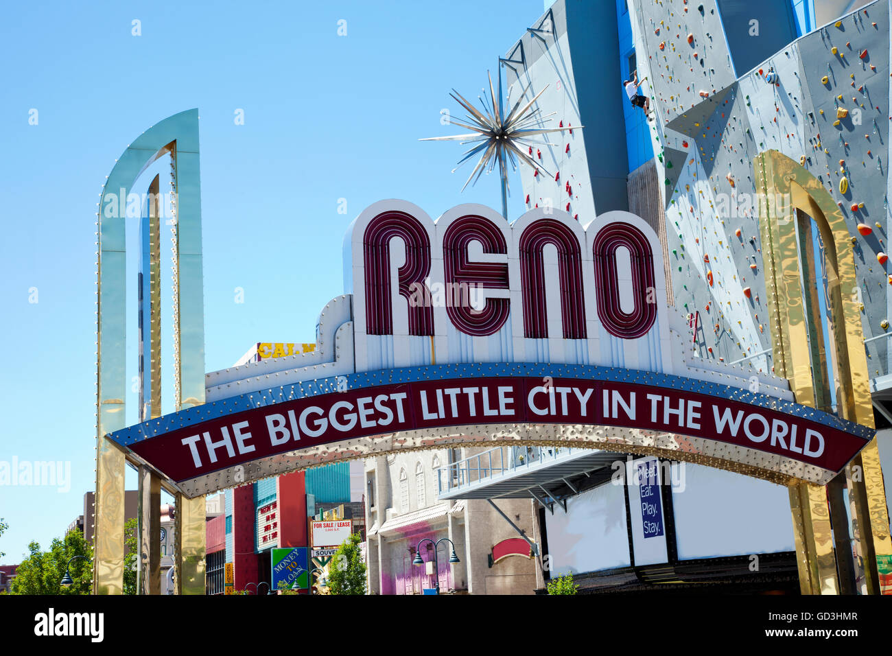 Reno the biggest little city in the world hi-res stock photography and ...
