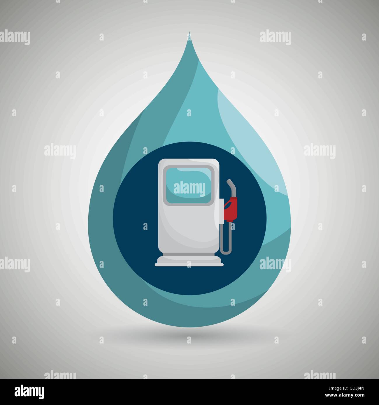 Green fuel dispenser filling Stock Vector Images - Alamy