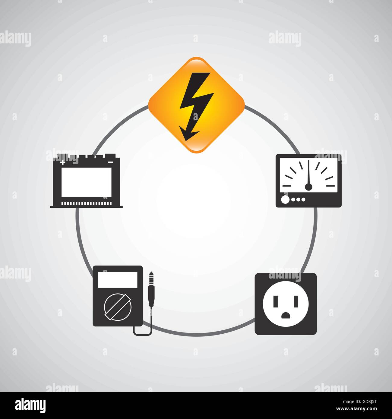 electricity power icon Stock Vector Image & Art - Alamy