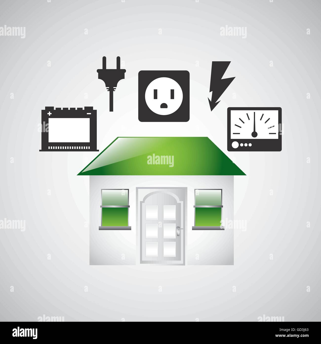 electricity power icon Stock Vector Image & Art - Alamy