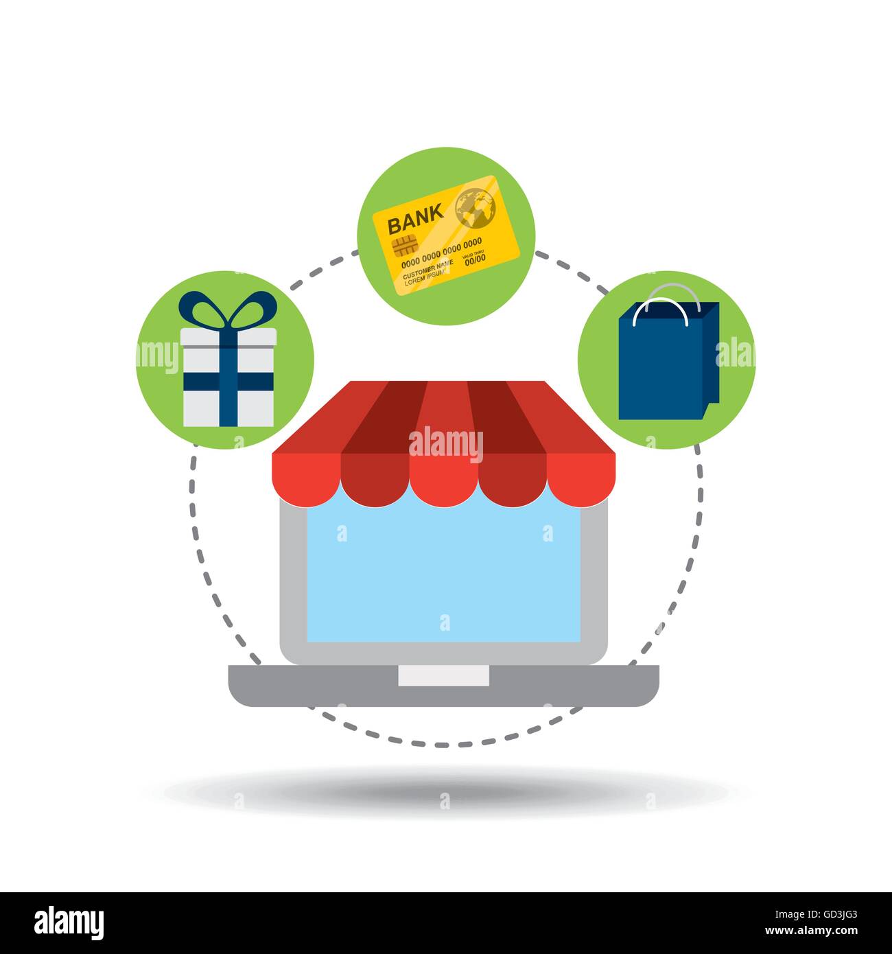 shopping store icon Stock Vector Image & Art - Alamy