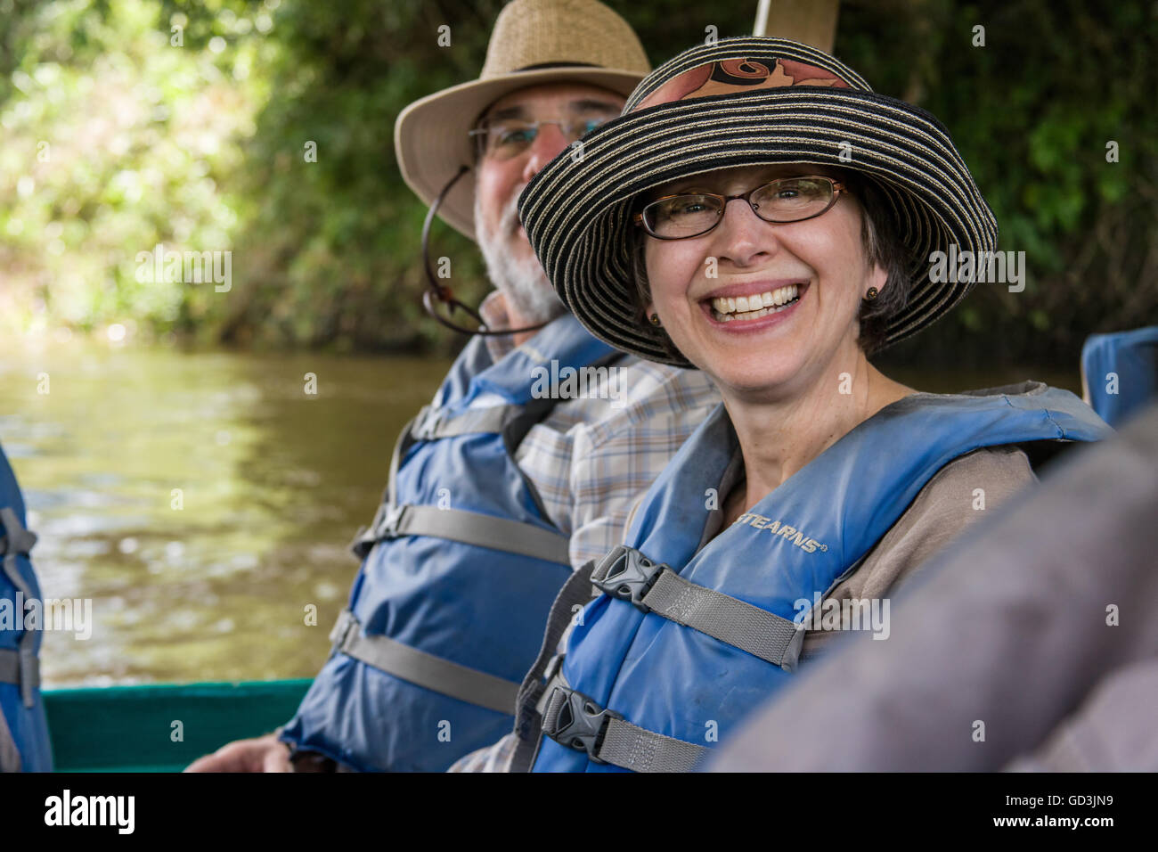 Woman safari hat hi-res stock photography and images - Alamy