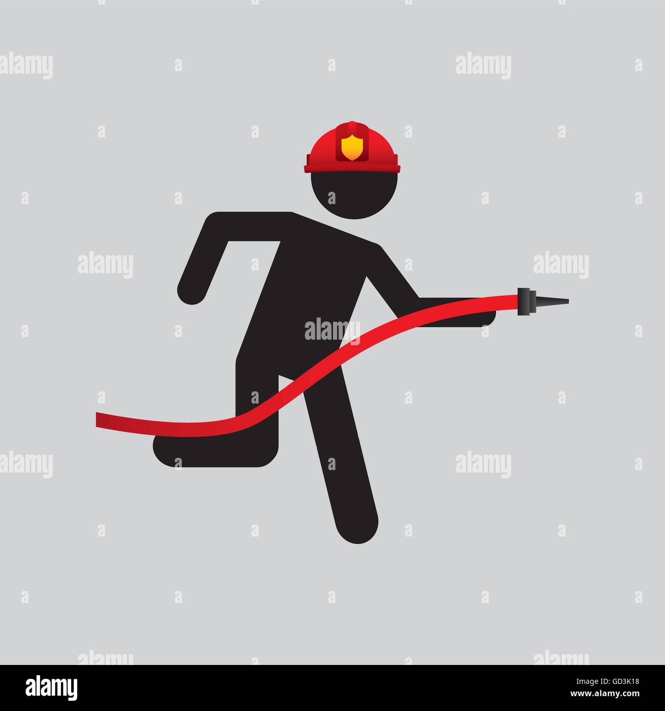 firefighter job icon Stock Vector Image & Art - Alamy