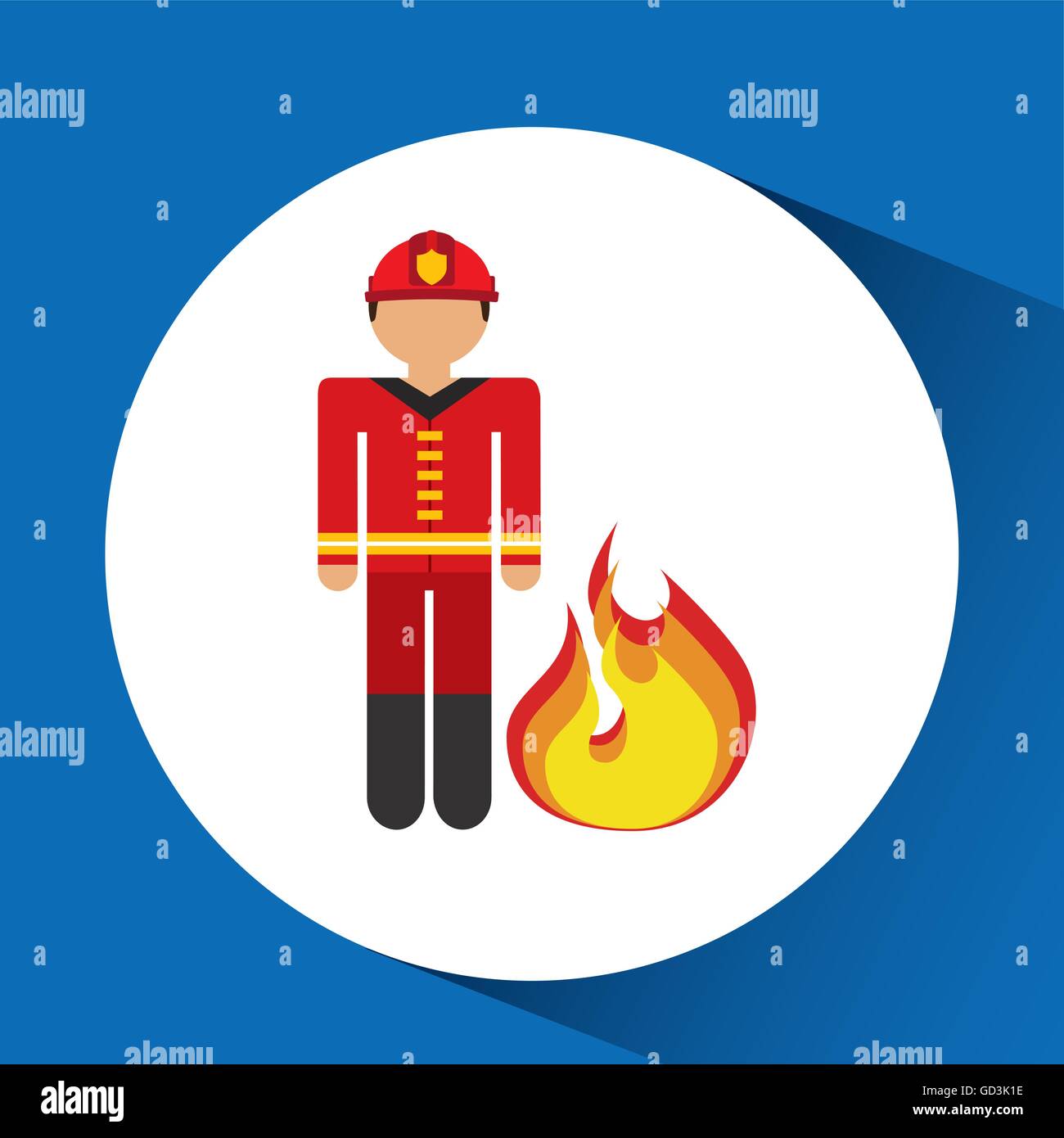 firefighter job icon Stock Vector Image & Art - Alamy