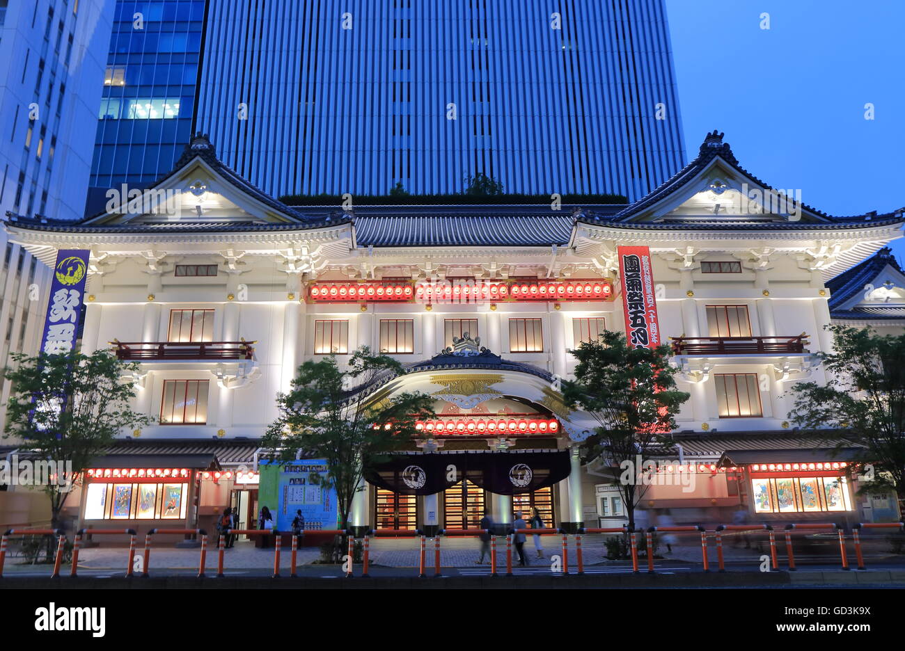 Kabukiza theatre Ginza in Tokyo Japan Stock Photo - Alamy