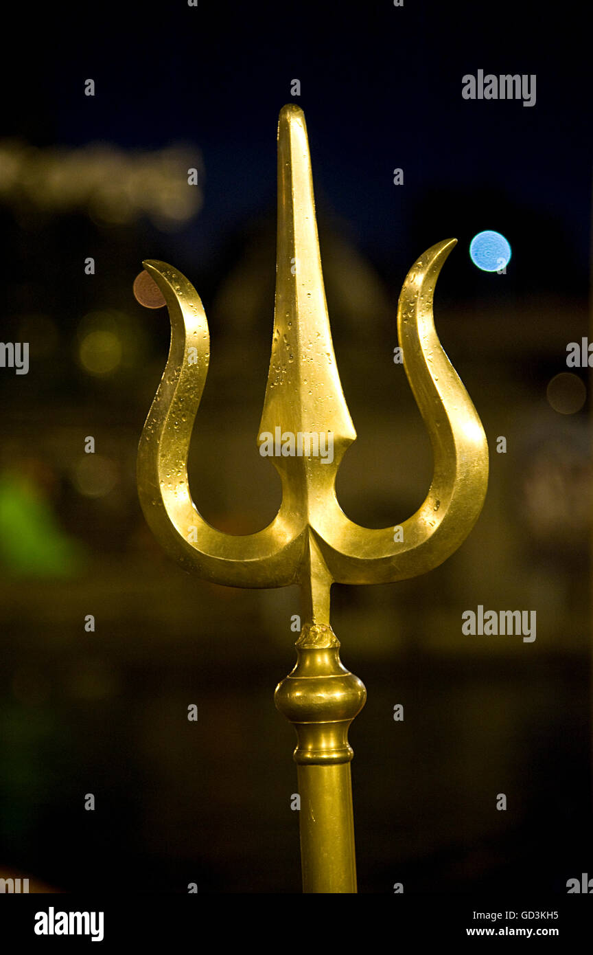Trident, Trishula, Kumbh Mela, India, Asia, Indian religious symbol ...