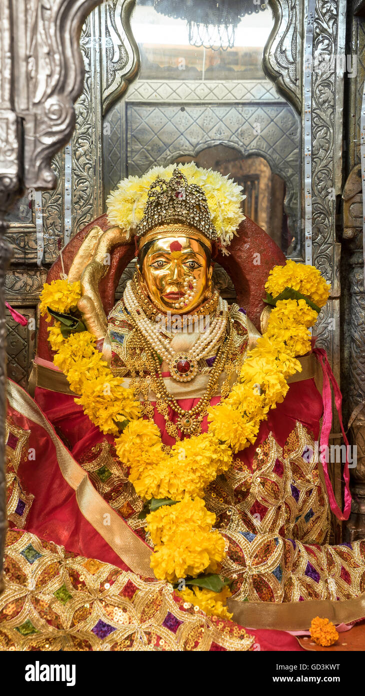 Saraswati statue in kalbadevi temple hi-res stock photography and ...