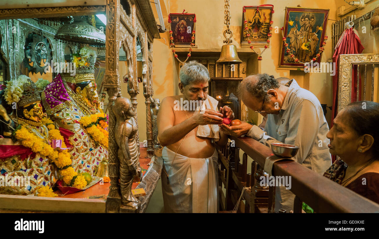 Devotee in kalbadevi temple, mumbai, maharashtra, india, asia Stock ...