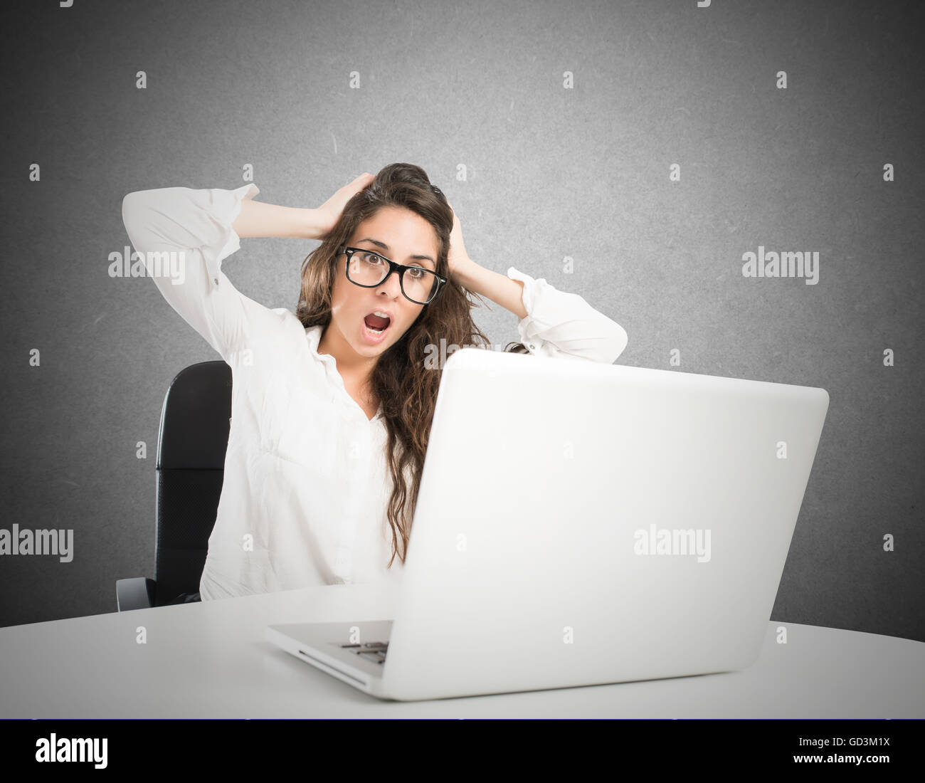 Stress at work Stock Photo - Alamy