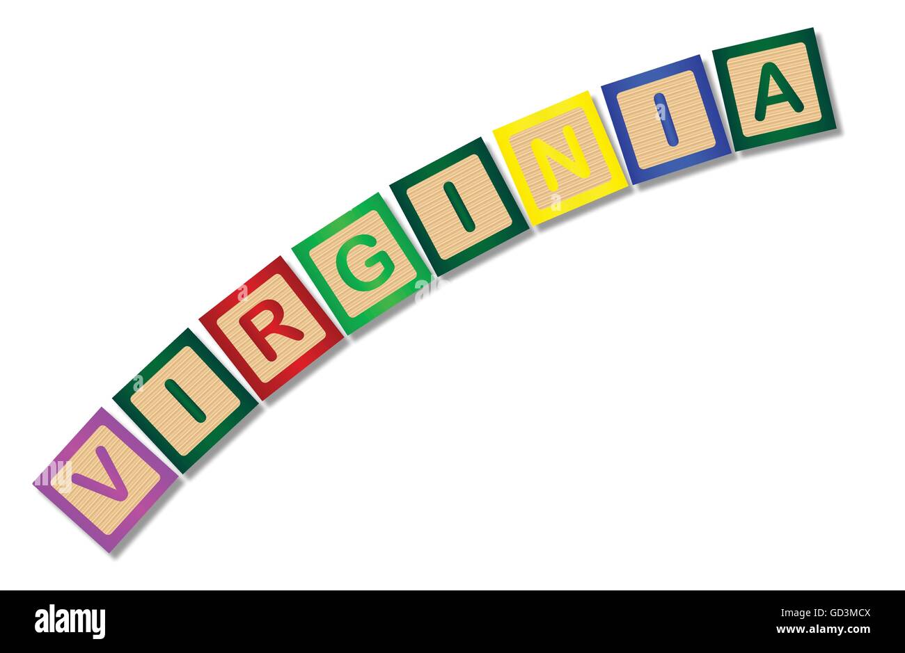 Collection Wooden Block Letters Spelling Stock Vector Images - Alamy