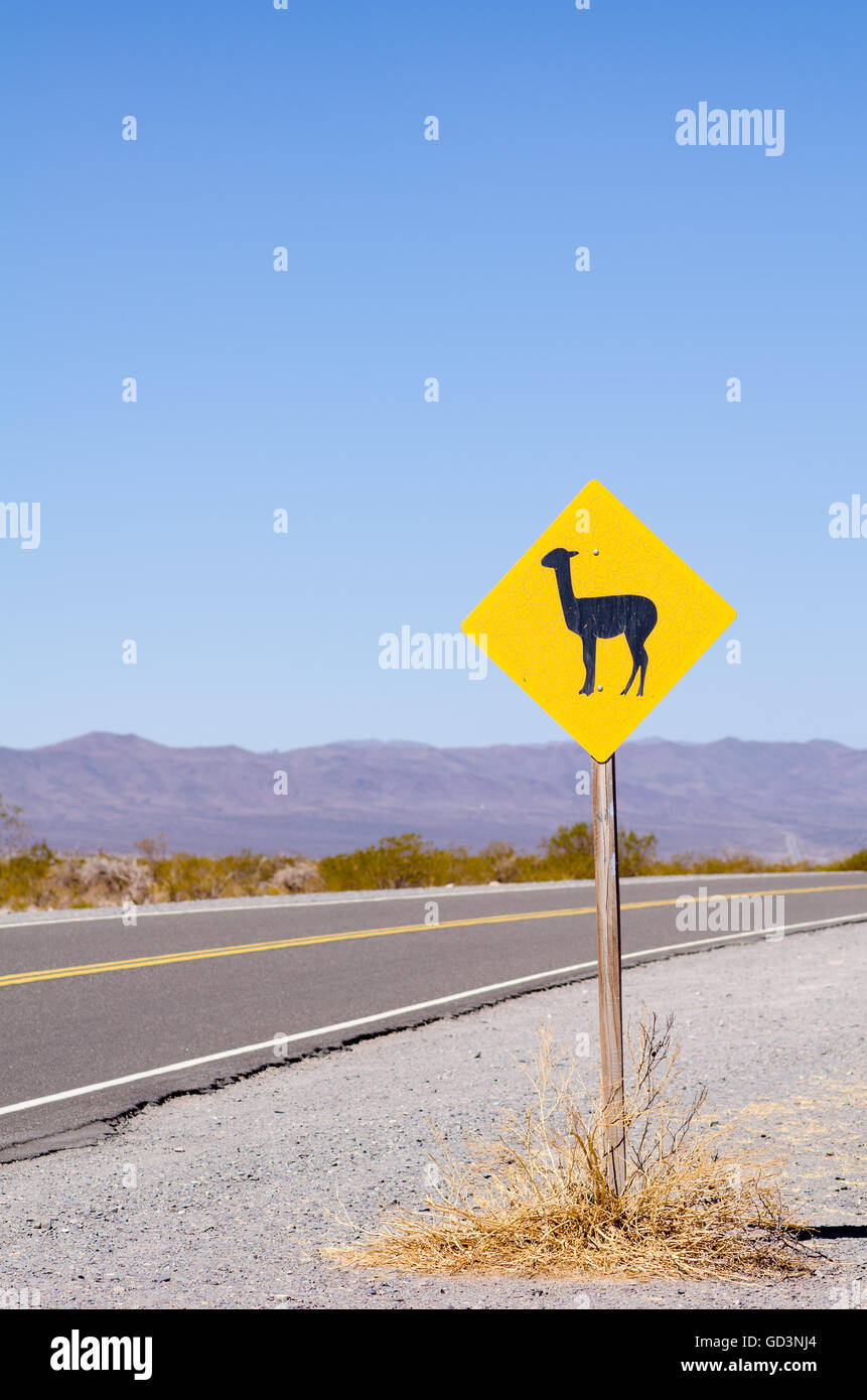 Alpaca warning sign hi-res stock photography and images - Alamy