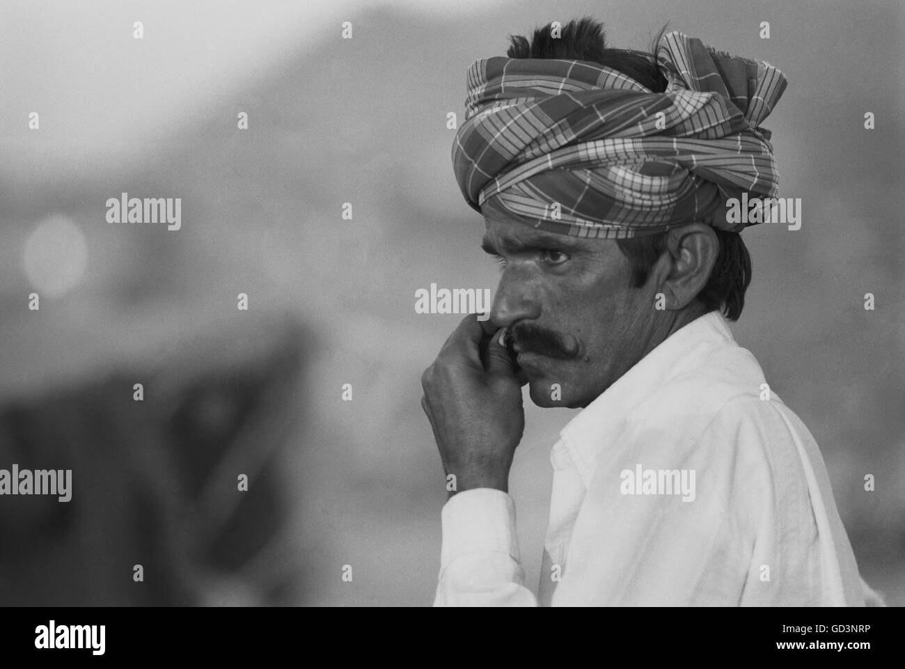 Man with a moustache Black and White Stock Photos & Images - Alamy