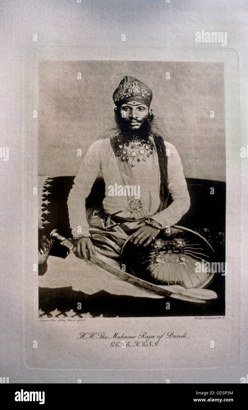 Maharao of Bundi Stock Photo - Alamy