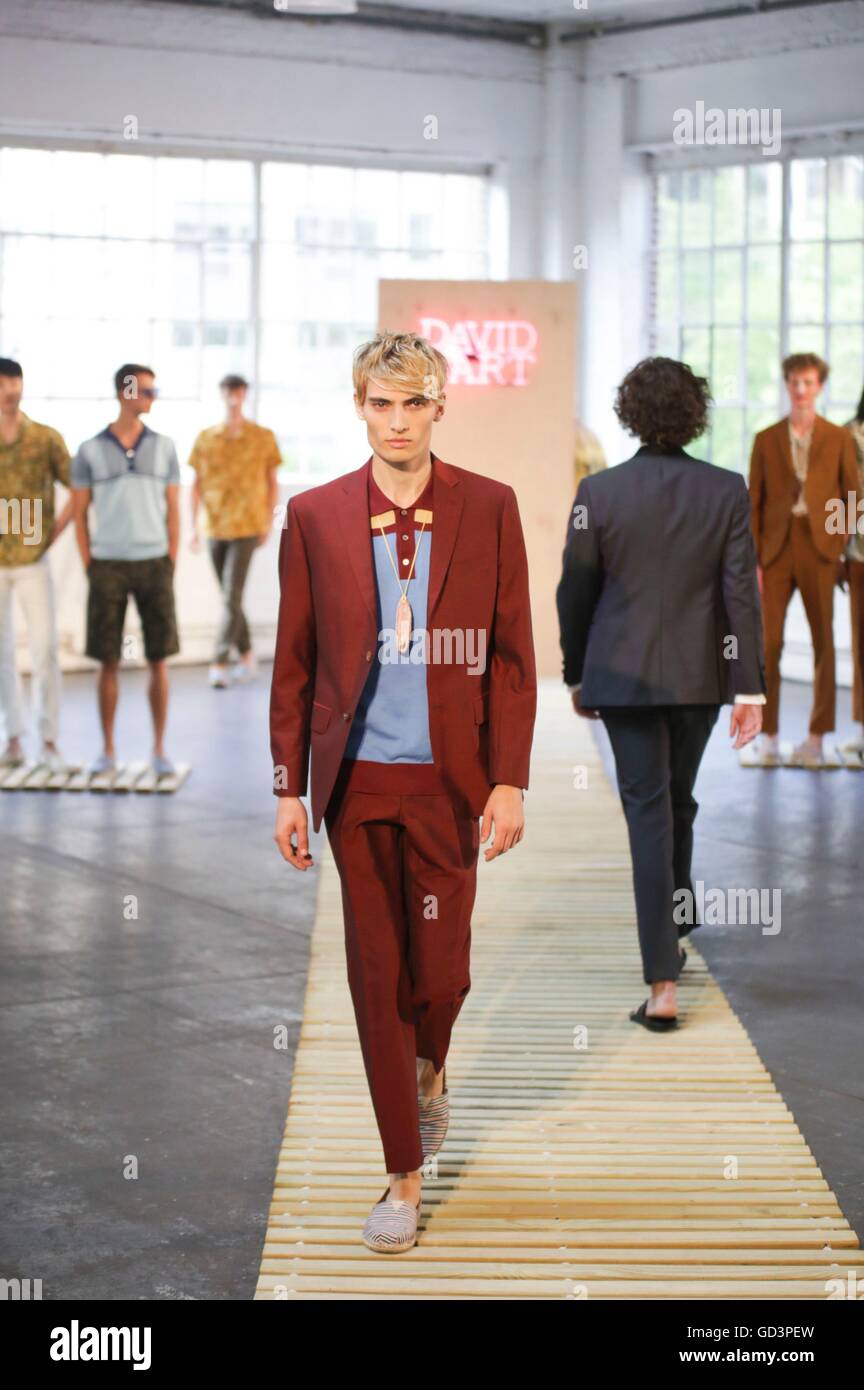 David Hart Spring/Summer 2017 Collection in attendance for New York Men ...
