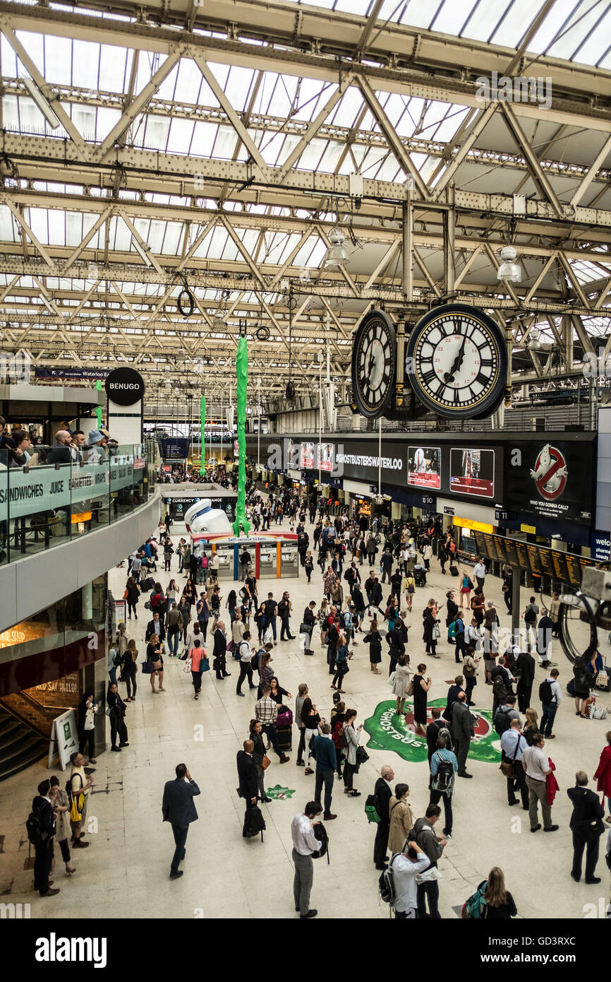 Waterloo, London, UK. 11th July, 2016. Stay Puft Marshmallow Man and ...