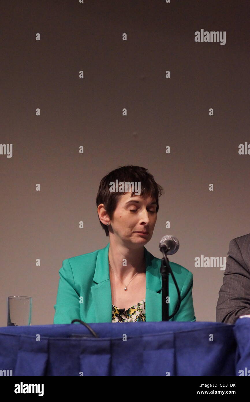 London, England. 11 July 2016. Caroline Pidgeon listens as the Liberal ...