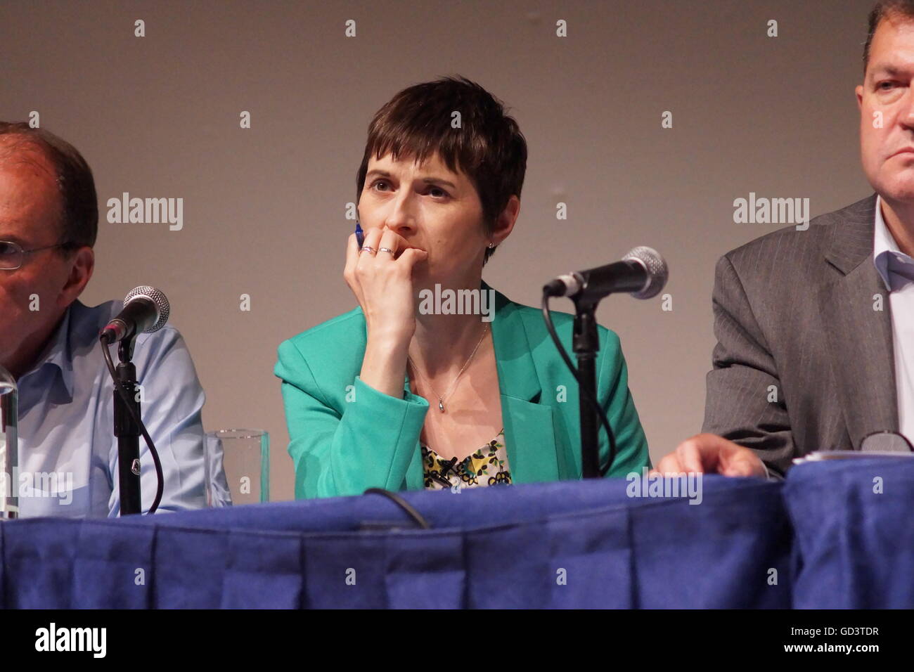 London, England. 11 July 2016. Caroline Pidgeon listens as the Liberal ...