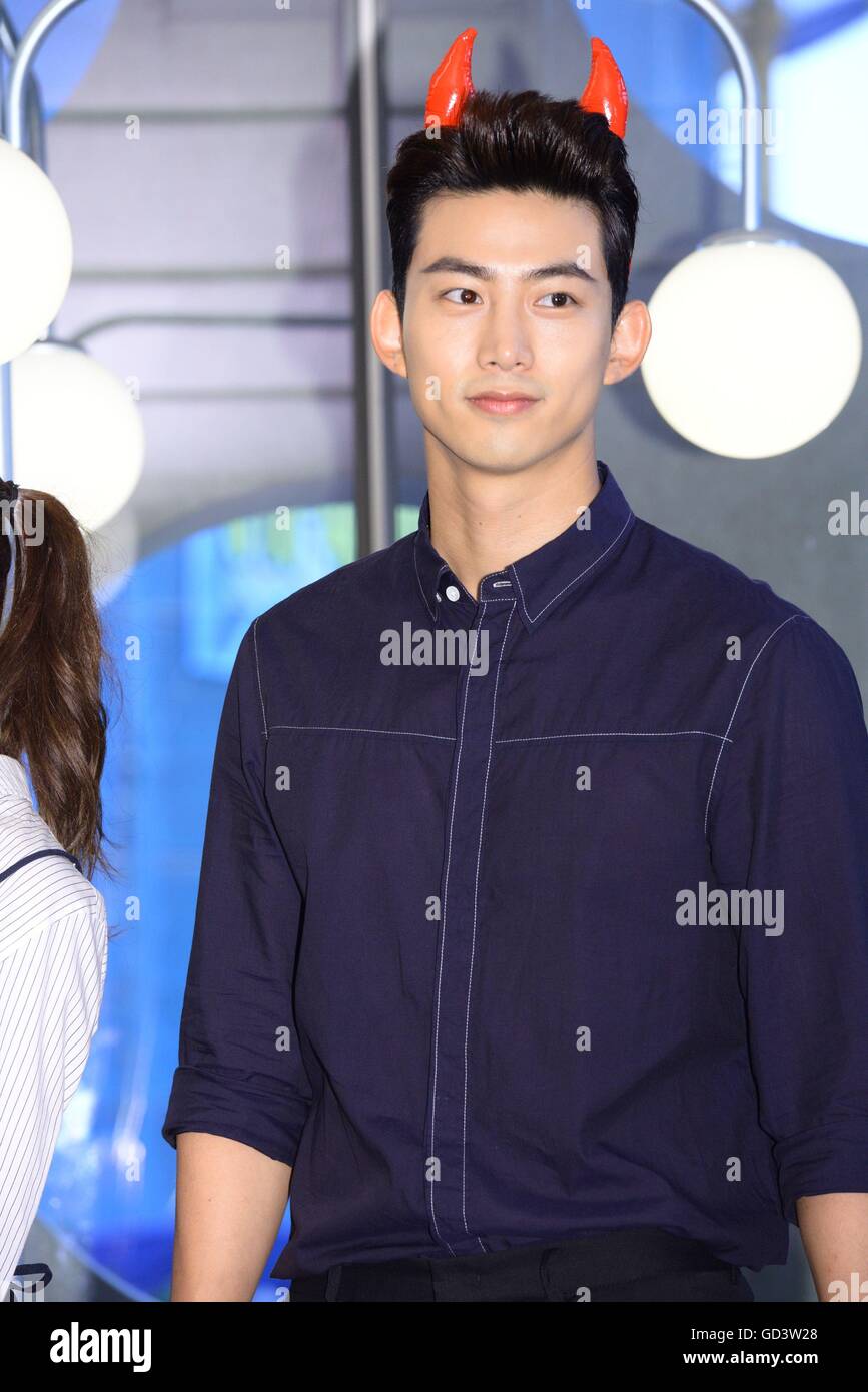Seoul, Korea. 11th July, 2016. Su-hyun Kim, Taecyeon and Se-in Kwan ...