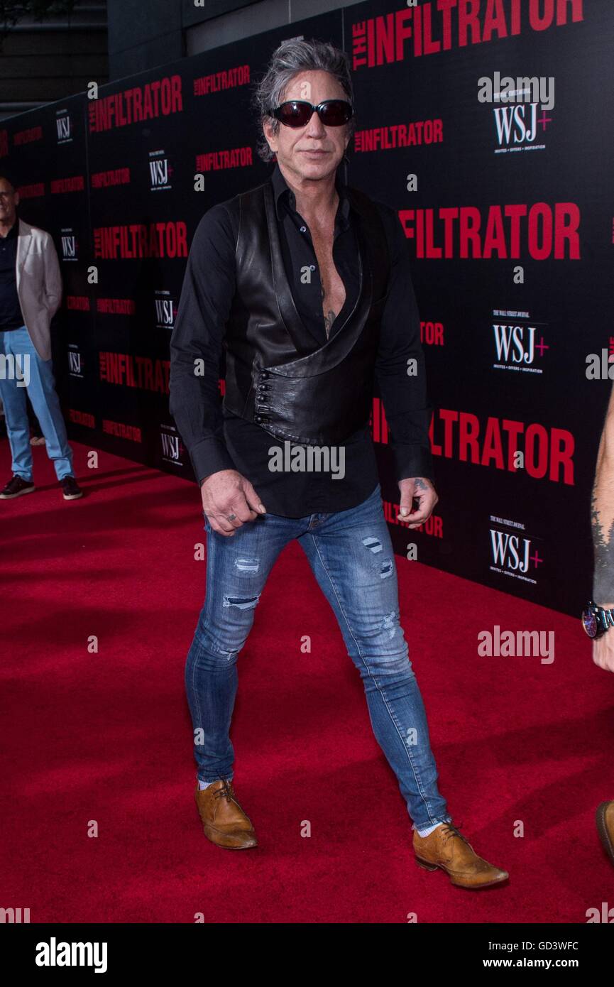 New York, NY, USA. 11th July, 2016. Mickey Rourke at arrivals for THE ...