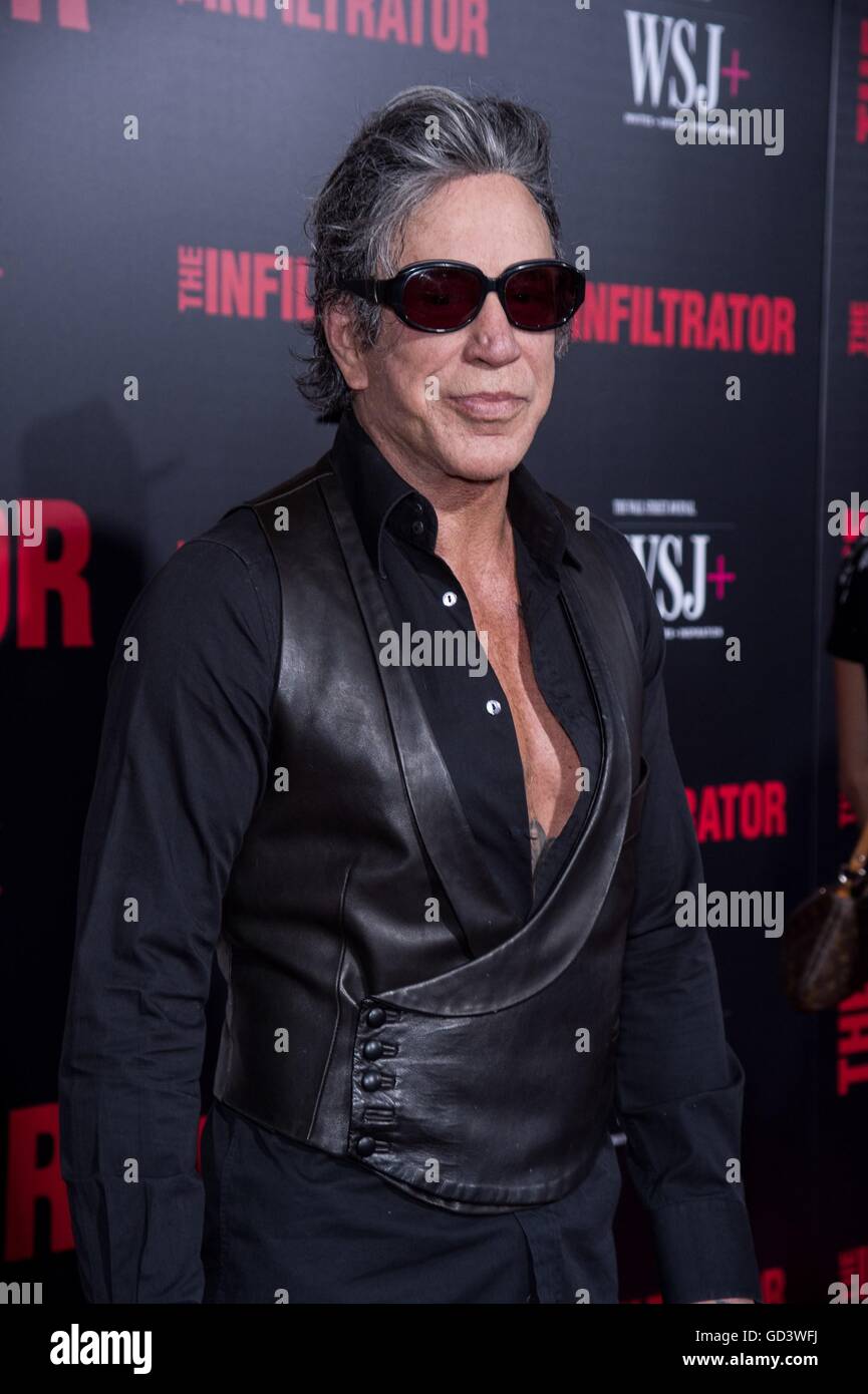 New York, NY, USA. 11th July, 2016. Mickey Rourke at arrivals for THE ...